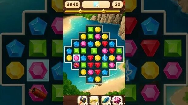 Bermain Games - Jewels Planet Free Match 3 & Puzzle by Teskin Part 1 ...