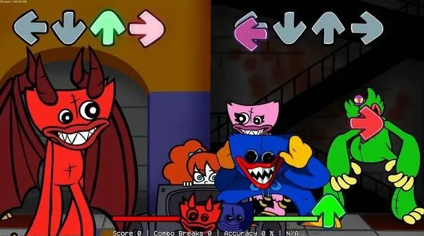 Friday Night Funkin' - Scary Larry vs Huggy Wuggy & Player (Playtime ...