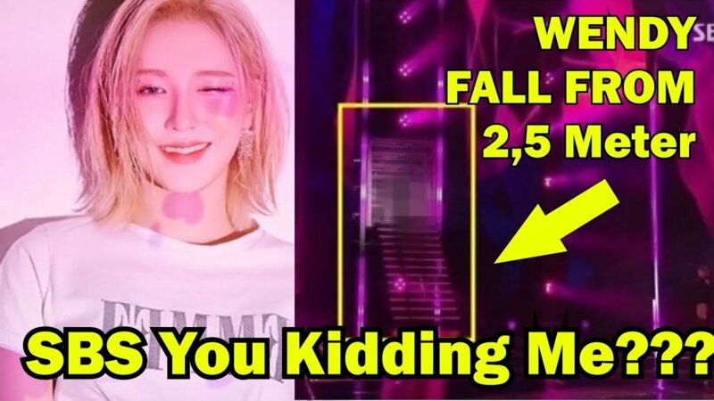 Wendy RED Velvet F4ll during SBS rehearsal | Psycho Red Velvet # ...