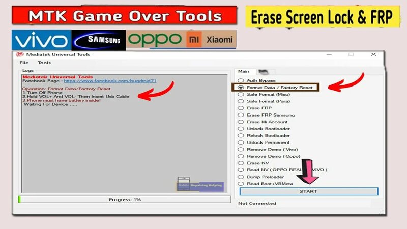 Mediatek universal tool mtk android mobile unlock best tool google frp ...