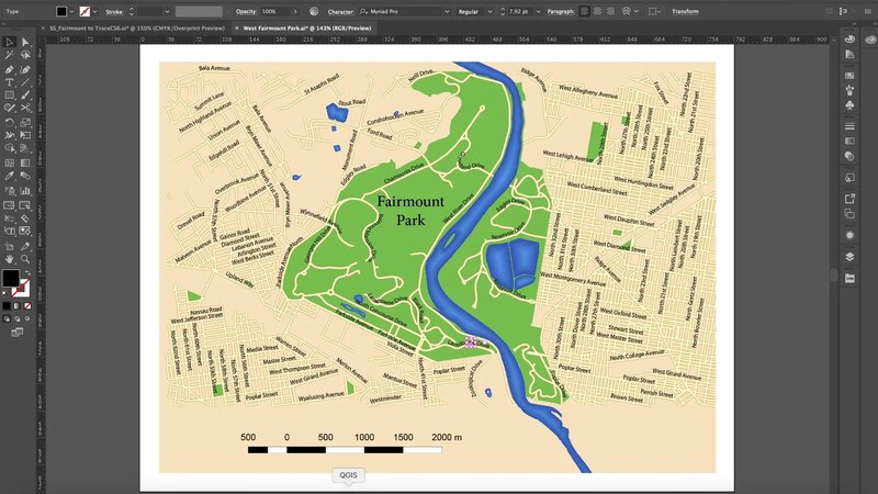 Cartography Class 1 - Open Street Map to QGIS to Illustrator basics in ...