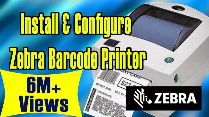 How to Install and Configure zebra barcode printer Gc420t - Смотреть ...