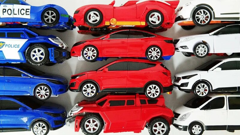 헬로 카봇 12대 화이트 레드 블루 Hello Carbot RED White BLUE Trasnformation ...