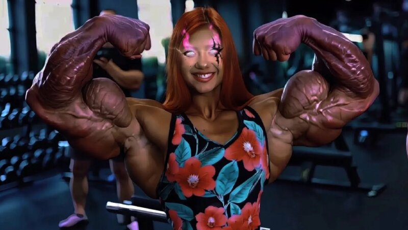 FBB Ai Muscle Girl 16 | Female Bodybuilding Growth Giantess - Смотреть ...