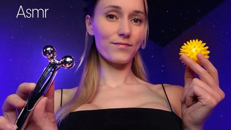 АСМР _Засыпай_на_моих_коленях_｜_Расслабляющий_массаж_｜_Нежный_шепот ...