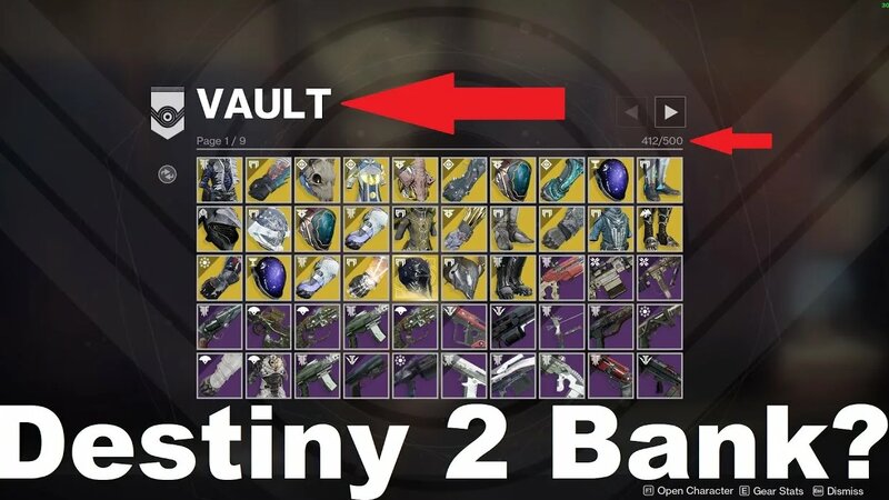 How To Store Armor And Weapons In Destiny 2 - Where Is The Vault ...