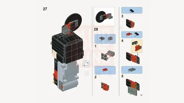 Mould King 13043 Building Instructions, RC Mickey Disneyings Building ...