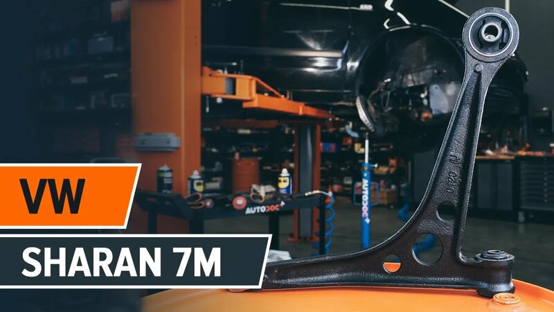 How to change front lower arm VW Sharan 7M Tutorial | Autodoc ...