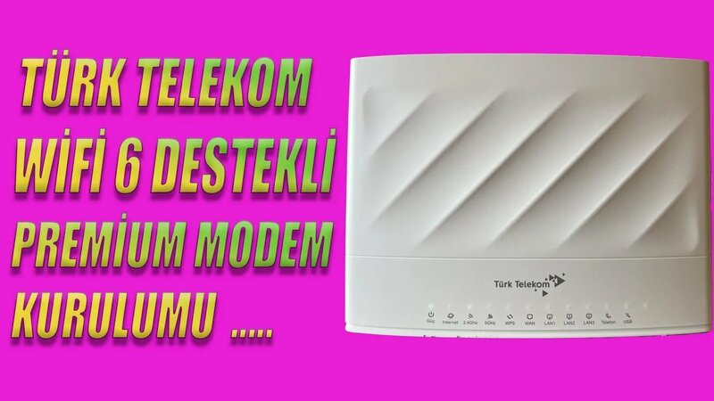 Turk telekom tp-lınk Ex20v fıber wıfı 6 modem ınstallatıon and unboxıng ...