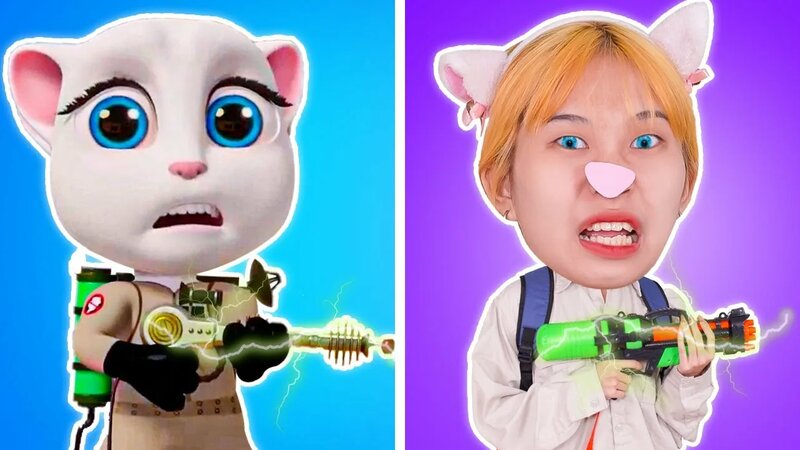 Talking Angela With Zero Budget! - Talking Tom Funny Animation Parody ...