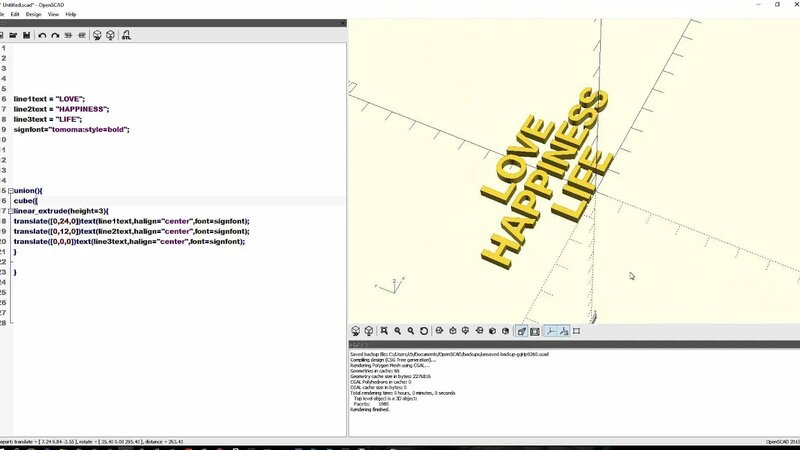 Openscad : Making a keyring with text - Смотреть онлайн в поиске ...