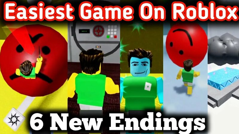Easiest Game On Roblox 6 New Endings Full Walkthrough | New Update ...