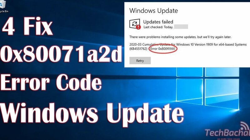 0x80071a2d Windows Update Error Code - 4 Fix For Update Failed - Yandex ...