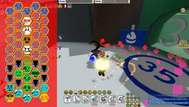 Красная Пыльца Полный Гайд в Bee Swarm Simulator | RED Pollen Full Guid ...