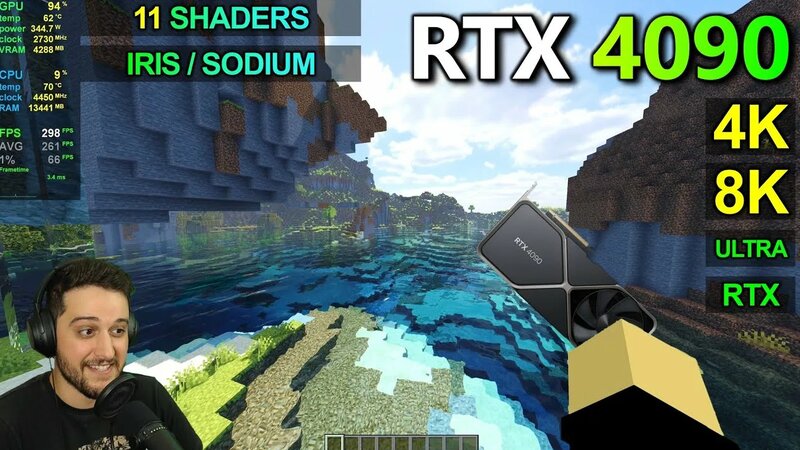 RTX 4090 | Minecraft at 4K and 8K + Shaders (RT shaders included ...