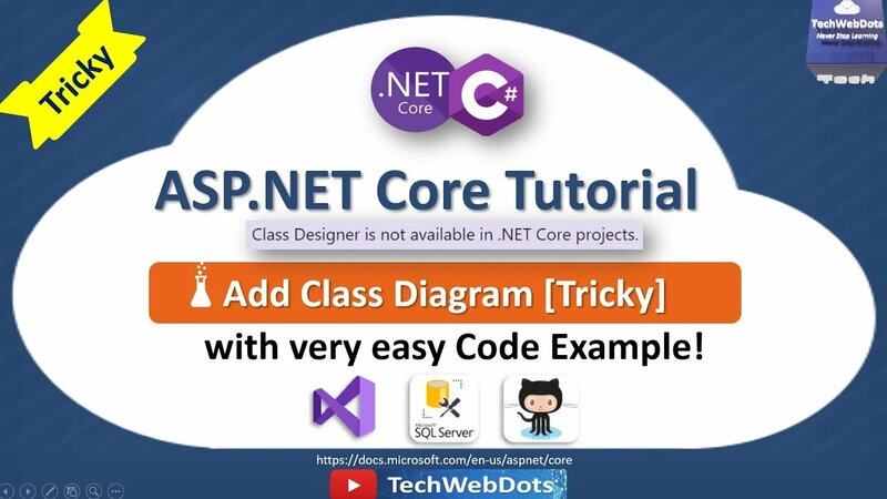 How to Add Class Diagram to ASP.NET Core project C# | in Visual Studio ...