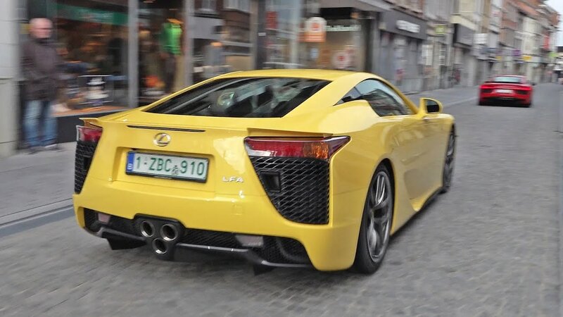 Lexus LFA - Lovely V10 Engine Sounds! Revs & Accelerations! - Смотреть ...