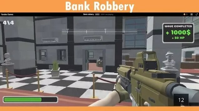 Bank Robbery - Shooting game | Yandex games | Web base free game ...