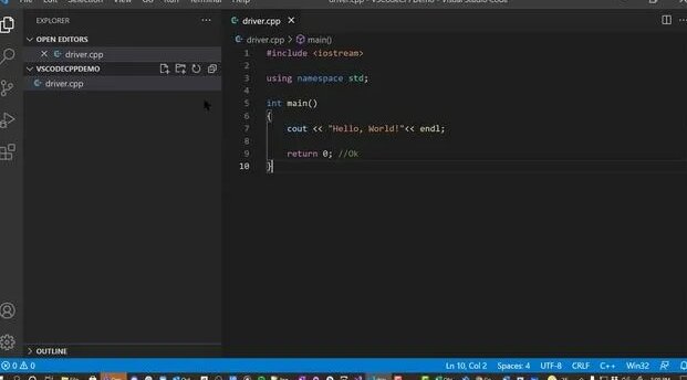 How to run a CPP Program with Visual Studio Code - Смотреть онлайн в ...