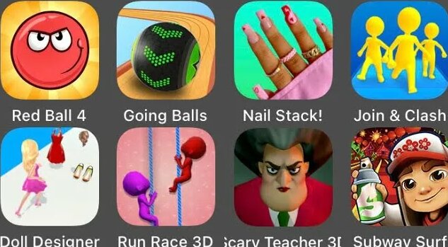 Red Ball 4, Going Balls, Scary Teacher 3D, Join & Clash, Subway Surfers ...