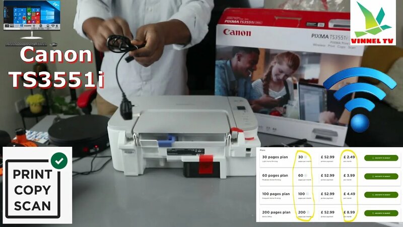 Canon Pixma TS3551i Wireless Colour 3 - in - One Inkjet Photo Printer ...