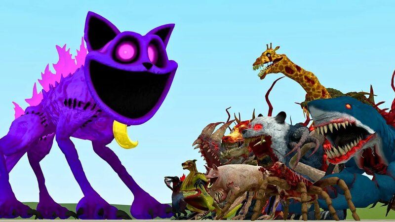 CatNap Godzilla Vs All New Zoochosis Animal Monsters In Garry's Mod ...