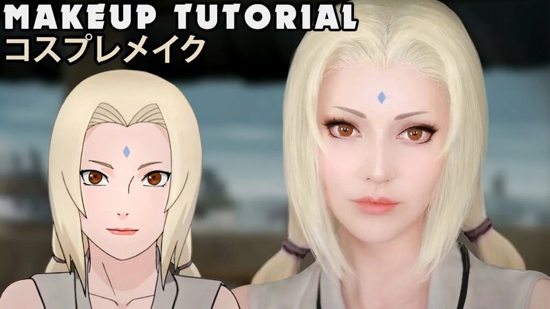 Tsunade Cosplay Makeup Tutorial Naruto 綱手 ナルト