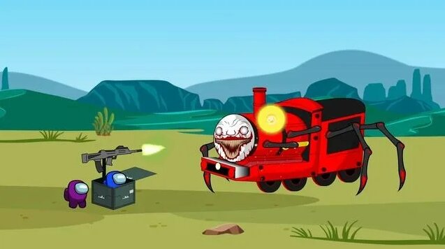 Among Us Collection vs Train Eater, Thomas Exe, Choo Choo Charles ...