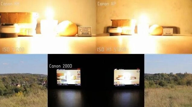 Canon RP VS Canon R8. Часть 3 1/2. Тест ISO 1080p видео рядом. 4K ...