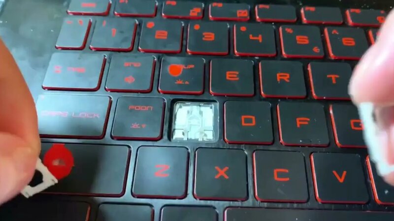 MSI laptop keyboard retainer clip & rubber spring glue replacement ...