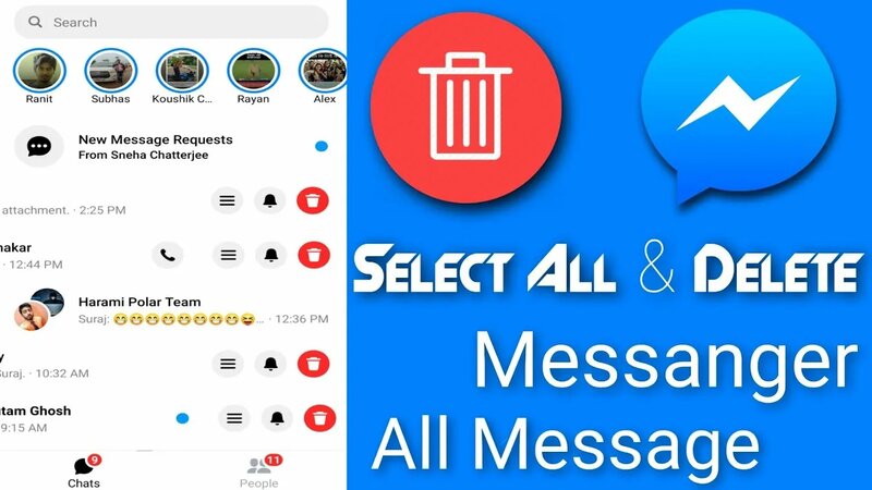 Delete ALL FB Messenger Messages in One Click [Mobile] How To Delete ...