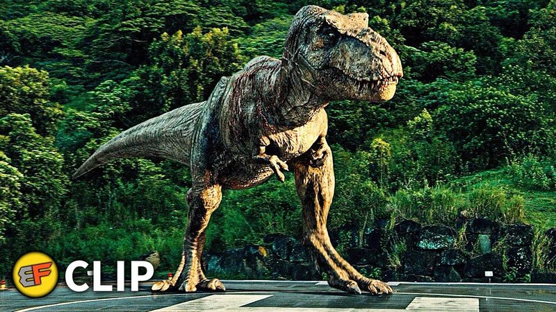 T-Rex Final Roar - Ending Scene | Jurassic World (2015) Movie Clip HD ...