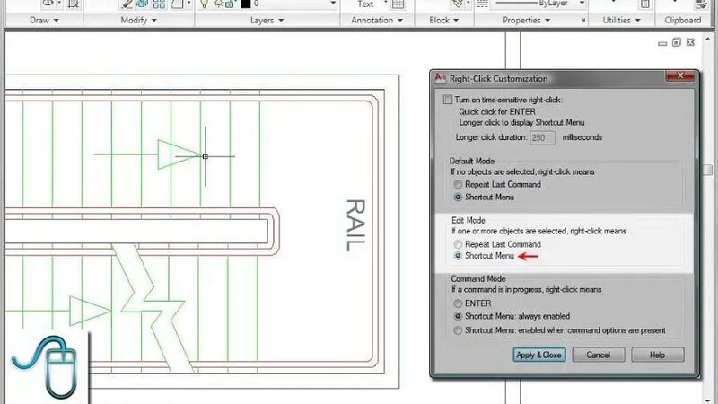 AutoCAD Right Click Customization - Yandex Video aramada çevrimiçi izle