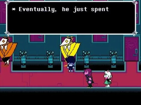 Deltarune Chapter 2 Pink Ribbon Location / Spamton Aftermath Background ...