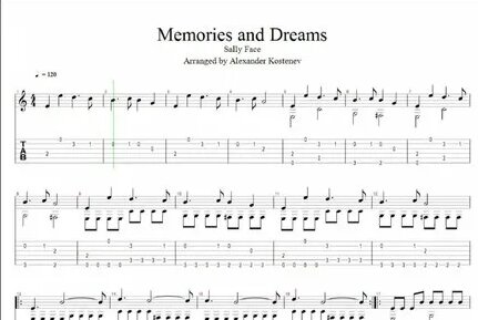 Sally Face - Memories and Dreams (Guitar Tabs) - Смотреть онлайн в ...