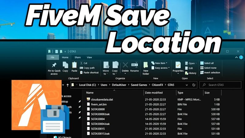 GTA 5 FiveM Single player Save File Location (Import Save from Steam ...