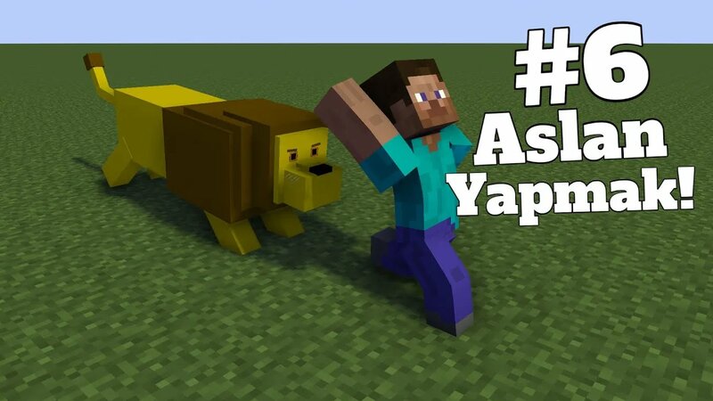 Nasıl Minecraft Animasyonu Yapılır? #6 Aslan Yapmak! (Mine-imator ...