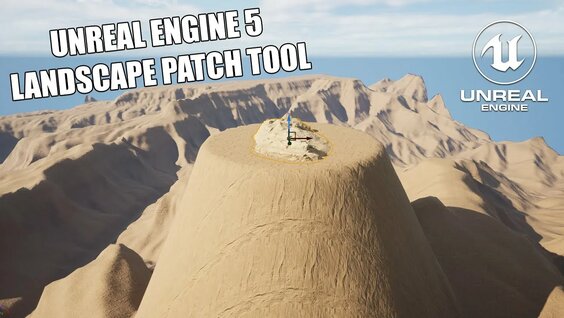 Unreal Engine 5.1 Landscape Patch Tool to blend Static meshes Tutorial - EroFound