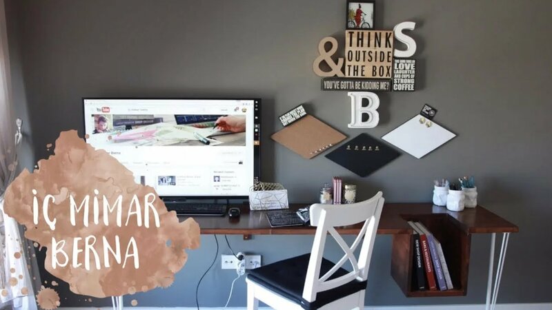 Kendin Yap! DIY 4.Bölüm - Çalışma masası yapımı- // Duvar nasıl boyanmalı?