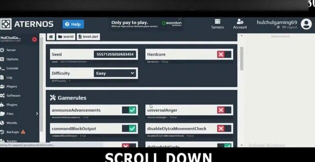 How To Keep Inventory On In Aternos Server Minecraft - Смотреть онлайн ...