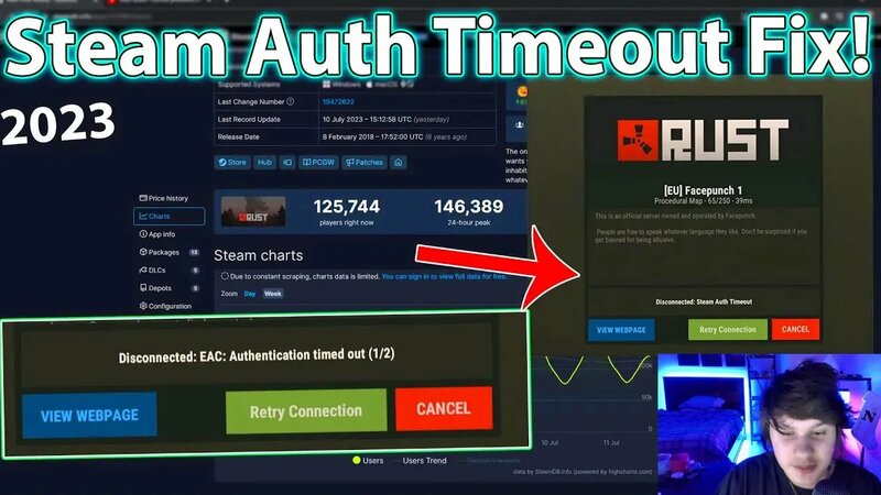 Steam Auth Failed Rust FIX 2024 (EAC Disconnect) - Смотреть онлайн в поиске Яндекса по Видео