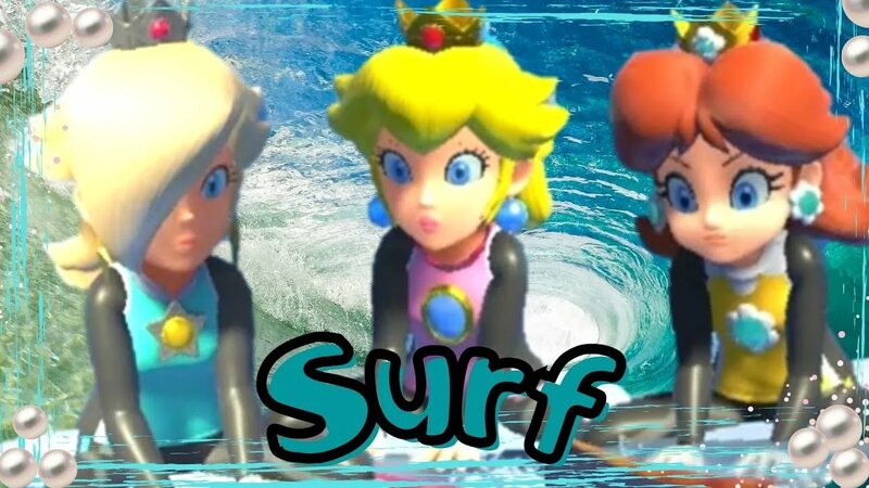 Peach, Daisy and Rosalina Surfing - Mario and Sonic at the Tokyo 2020 ...