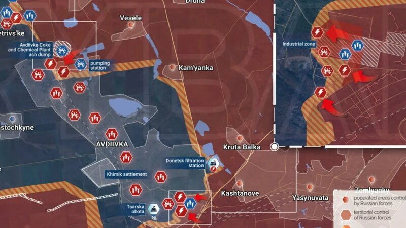 Ukraine War, Rybar Map for November 25th, 2023 RF Forces Take ...