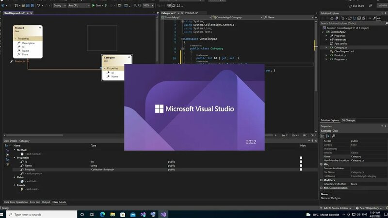 Class Diagrams in Visual Studio 2022 (Class Designer Getting Started ...