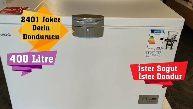 2401 J Derin Dondurucu | Arçelik Sandık Tipi Derin Dondurucu | 400 ...