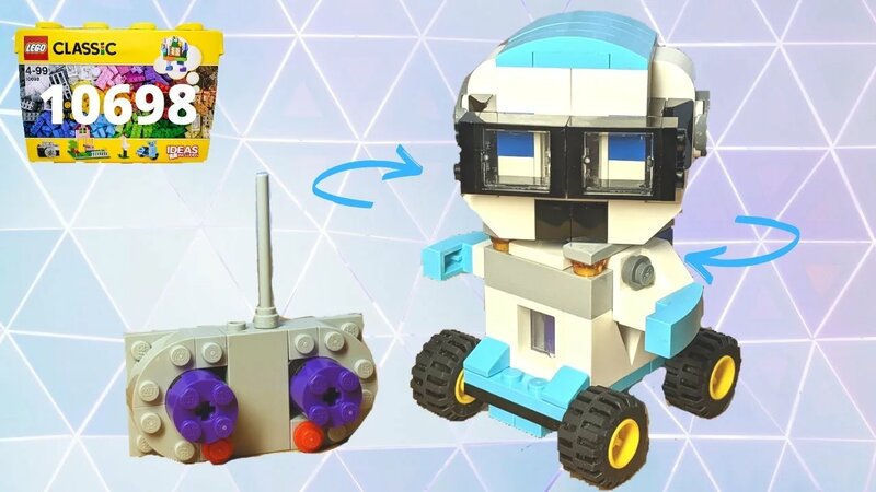 How to Build a LEGO RC Robot (10698) | ラジコンロボットの作り方 - レゴクラシック10698レシピ ...