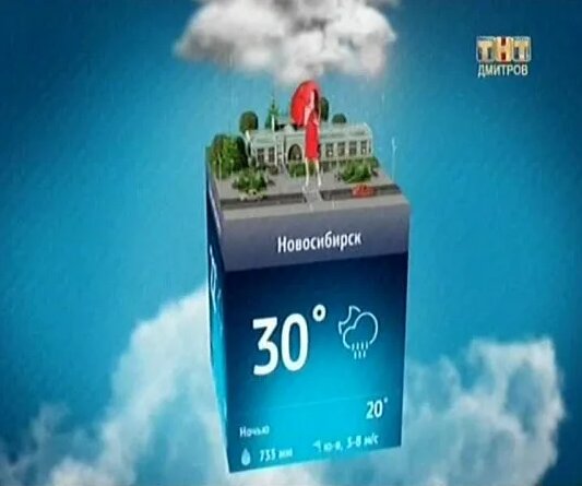 Прогноз погоды и начало сериала "Интерны" (ТНТ Дмитров, 01.08.2019 ...