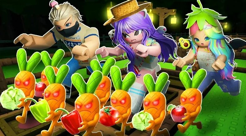 [Кошка ЛАНА] Вернулись В Проклятый САД, НО Морковь Съела Урожай! Roblox ...
