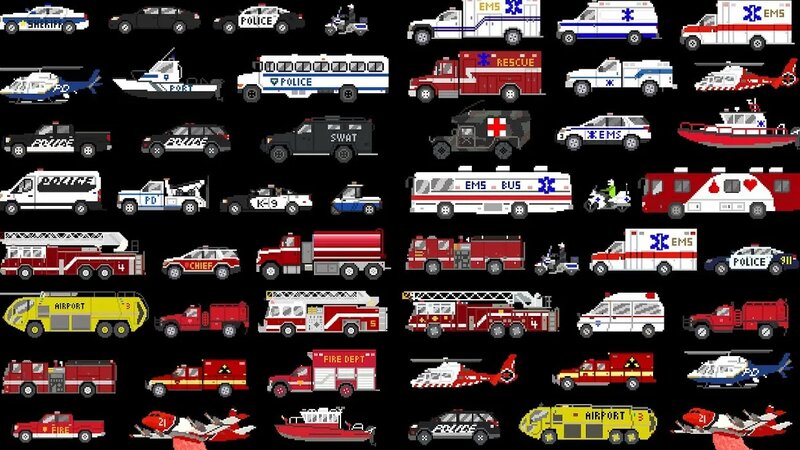 Emergency Vehicles Collection - Police, Fire, & Medical - The Kids ...