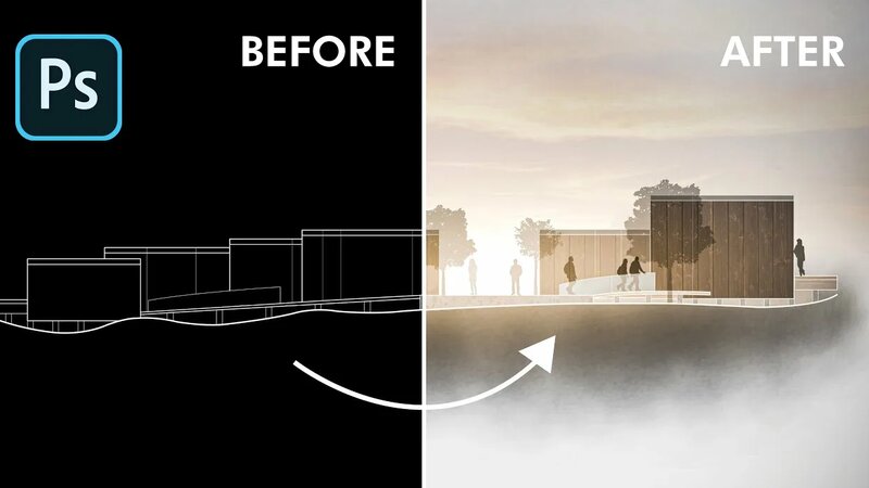 How to create a stunning Architecture Section | Photoshop Tutorial ...